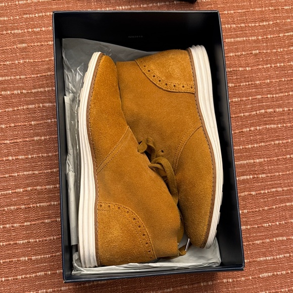 Cole Haan | Shoes | Cole Haan Pecan Suede Original Grand Chukka Boots ...